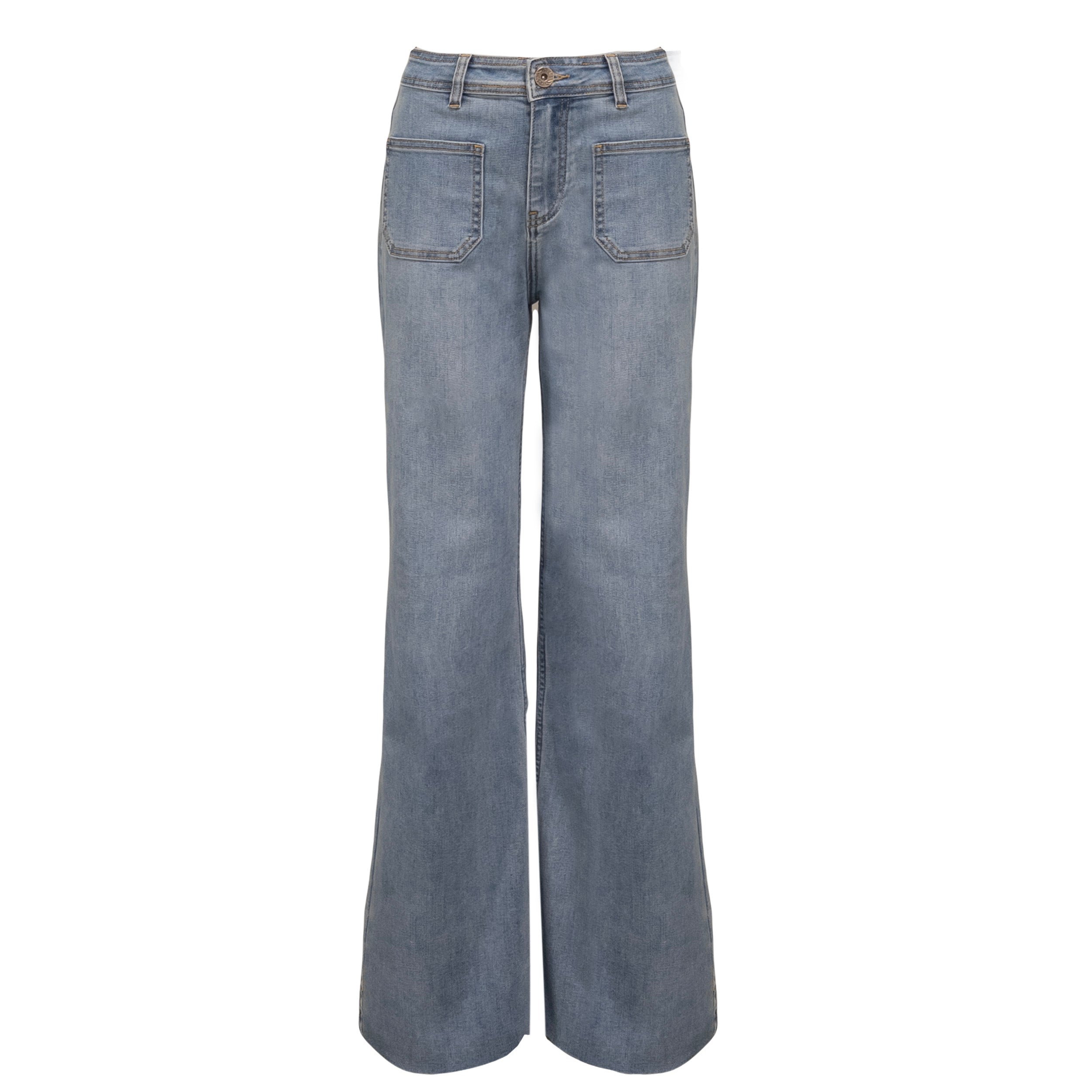 Coss Solid Pants - Blue Denim – Costamani